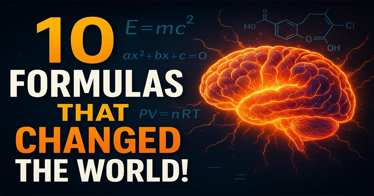 10 Formulas That Changed the World Forever | Genius Science Facts